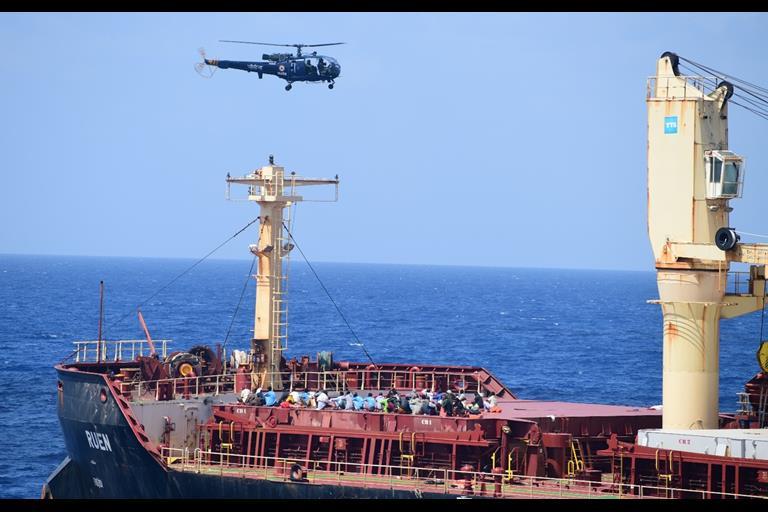 Indian navy retakes hijacked cargo ship with C-17 commando airdrop ...